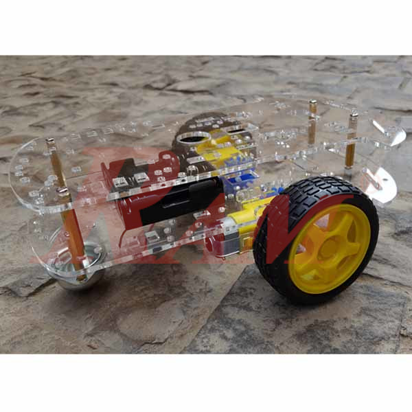 2WD Robot Car Chassis Kit with Speed Encoder Wheels 2 Floor | RAM ...